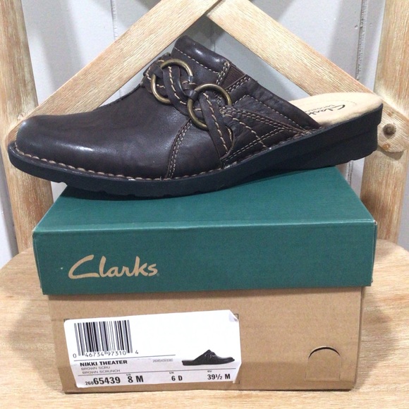 Clarks | Shoes | Clarks Womens Nikki Theater Brown Leather Comfort ...